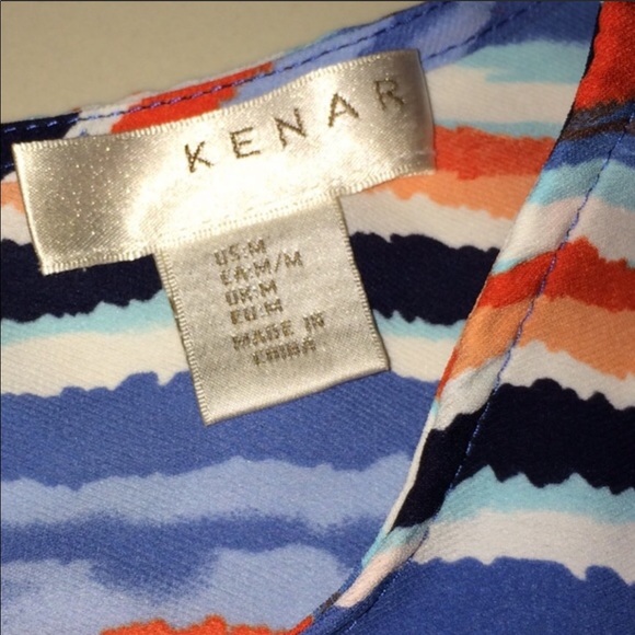 Kenar | Tops | Keenar Stripped Blouse Red White Blue | Poshmark